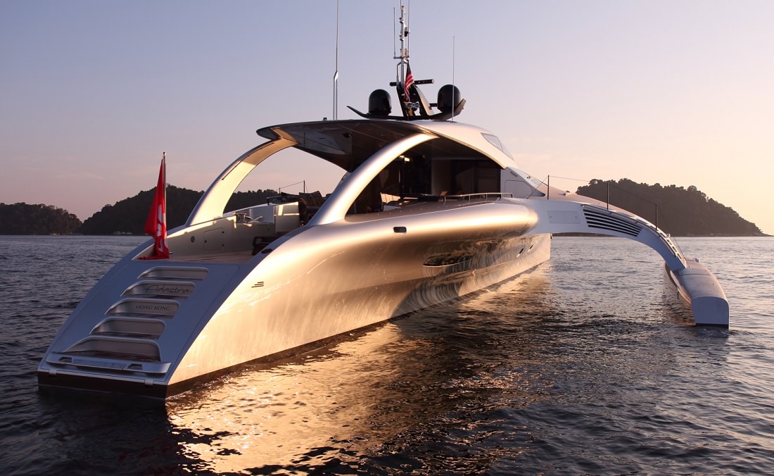 The super yacht Adastra designed by John Shuttleworth Yacht Designs ...
