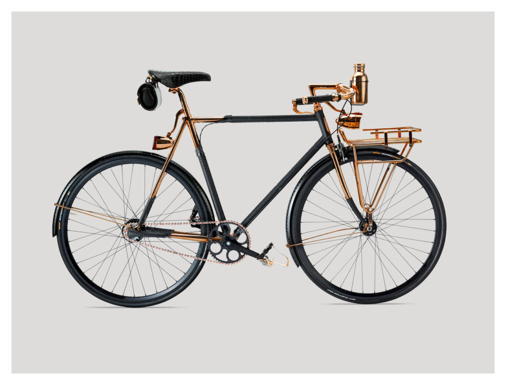 Wheelmen: the copper and python bicycle that costs 35.000 dollars!