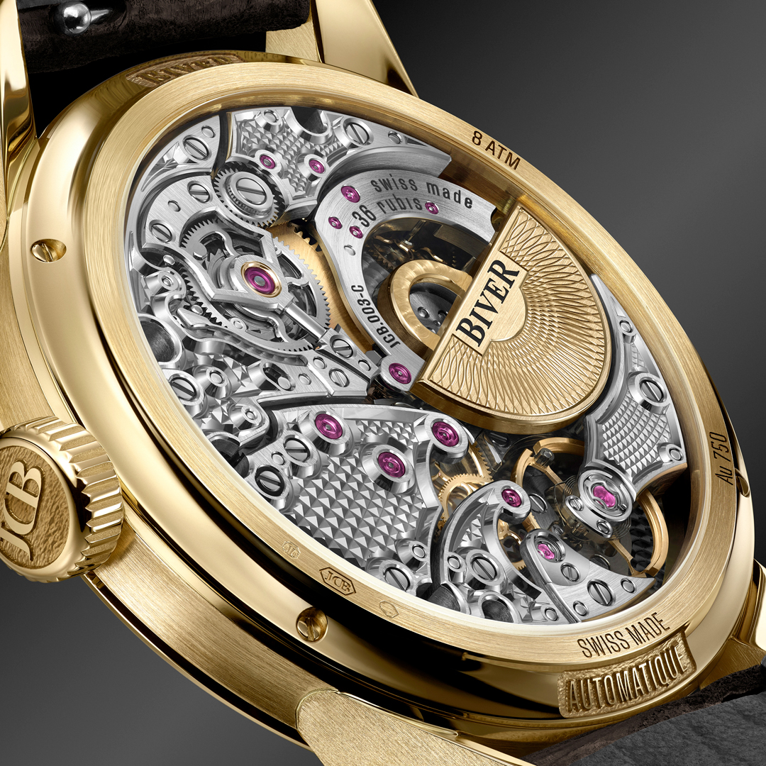 Biver automatic watches: two new models in yellow gold