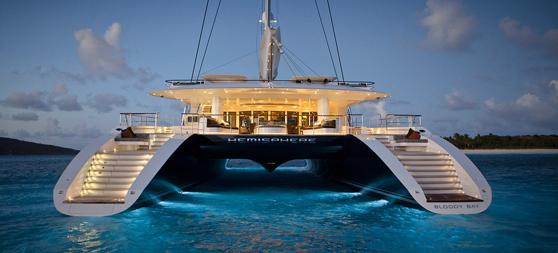 Hemisphere : un catamaran grand luxe de 44m de long